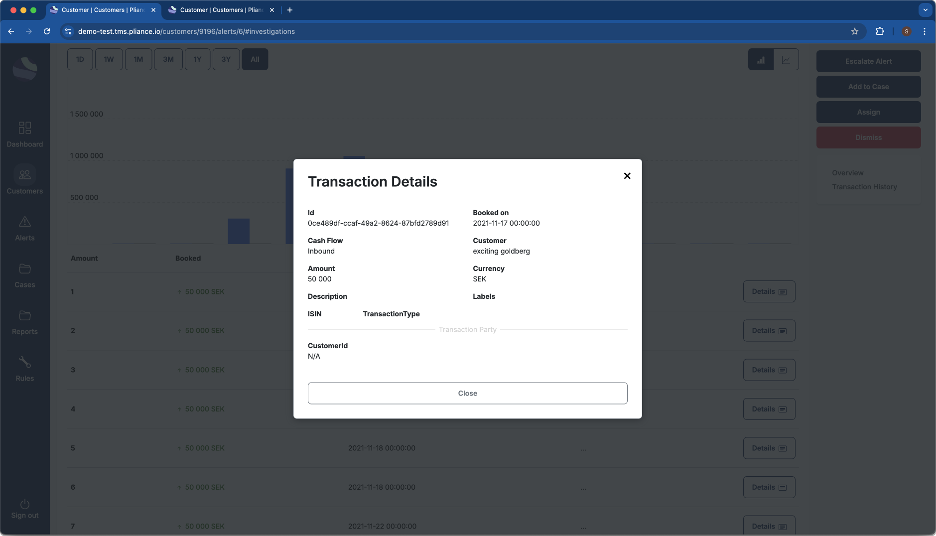 Cases | Pliance Documentation
